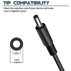 La45nm140 0kxttw 45W Dell Inspiron 15 3000 Laptop Charger 11 13 14 17 5000 7000 5559 5558 5570 3583 7373 5100 Latitude 3310 3520 3410 3420 3510 3400 3500 Vostro 19.5V 2.31A Power Adapter Supply Cord