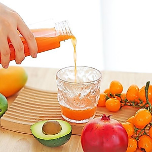 Moretoes 20pcs 13.6oz Reusable Juice Bottles, Plastic Juice Bottles with Lids for Drinks, Milk Smoothie Tea and Other Beverages