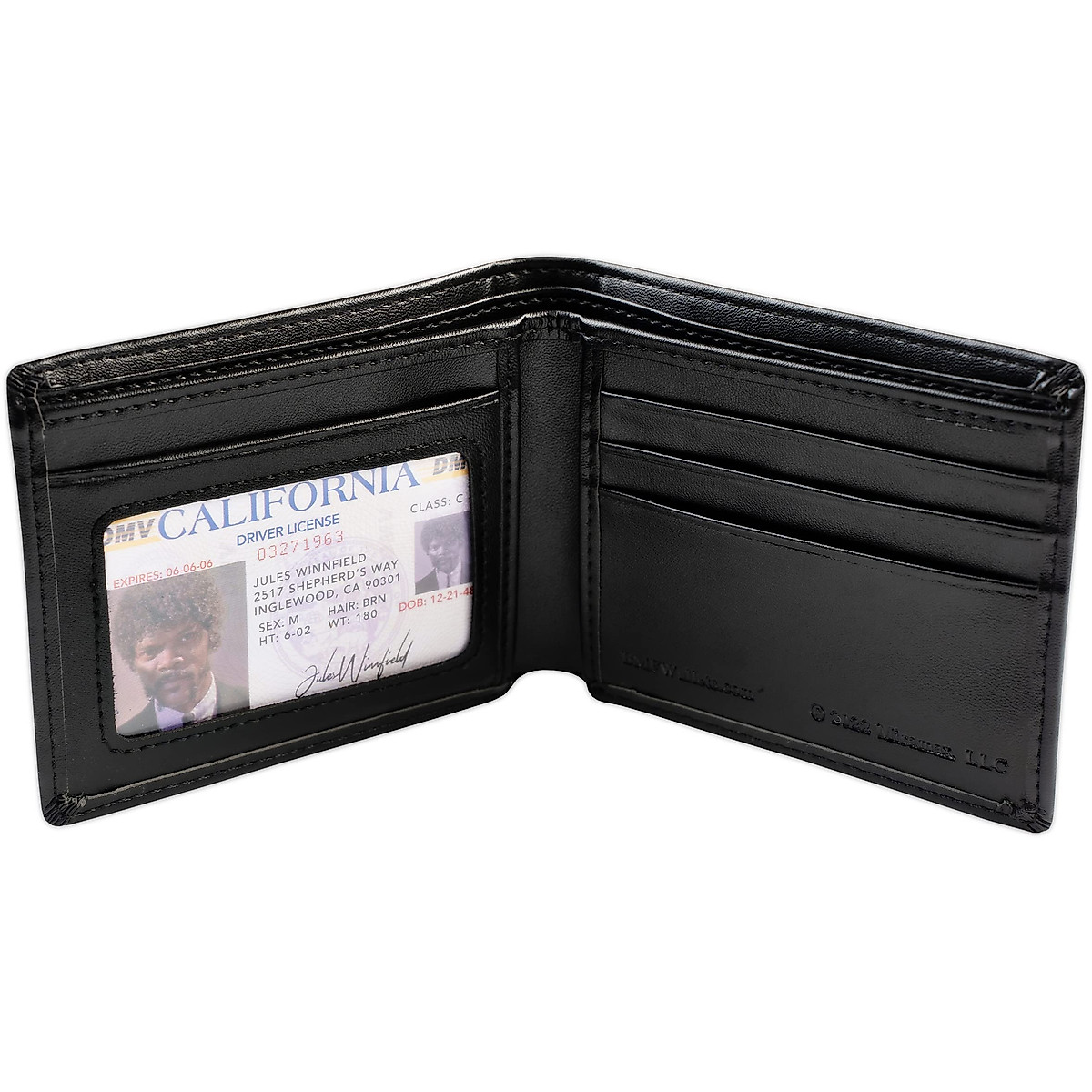 Miramax, LLC Officially Licensed Black/Red Embroidered Bad Mother Leather Wallet