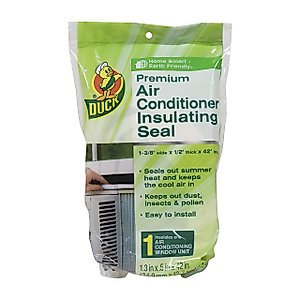 Duck Brand Premium Window Air Conditioner Insulating Foam Seal, 1.3-Inch x 0.5-Inch x 42-Inch, 1-Pack, 282088