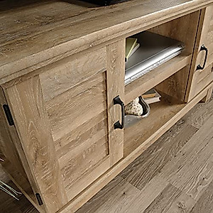 Sauder Garden Villa TV Stand, L: 47.32" x W: 18.82" x H: 25.47", Orchard Oak Finish