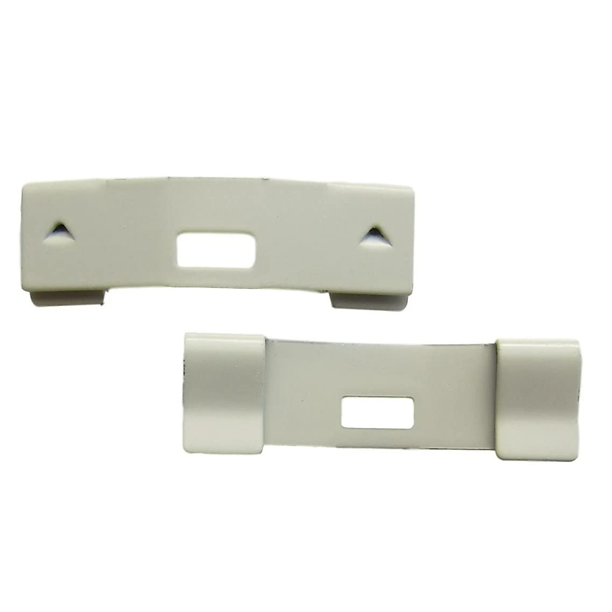 GMA Group Vertical Blind Repair Clips with Curved Vane Saver for Window Blinds, Fixes Broken Tabs - Window Blinds Replacement Slats(10 PK, Ivory)