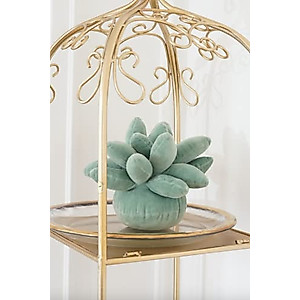 Flower Shaped Succulent Pillow | Pack of 1 Leaf Shaped Pillow | Cute Cactus Pillow for Garden Lovers | Green Plant Shaped Pillow | Decorative Throw Pillows for Bedroom, Room & Home Decoration