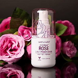 wet n wild Photo Focus Primer Water, Rose Addiction, 1.52 Ounces