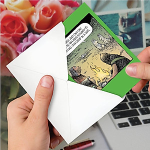 NobleWorks - Funny Dog Lovers Birthday Greeting Card with 5 x 7 Inch Envelope (1 Card) Puppy, Bday Dog Followers C7865BDG