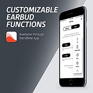 Plantronics BackBeat FIT 2100 Wireless Headphones, Sweatproof and Waterproof In Ear Workout Headphones, Grey - 212201-99 (Renewed)