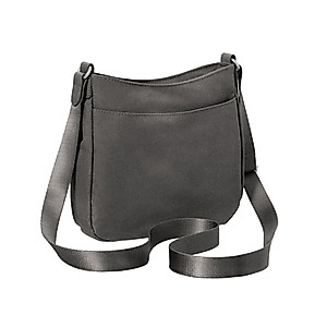 Baggallini Womens Uptown Bagg With Rfid Phone Wristlet Handbags, Gray, One Size US