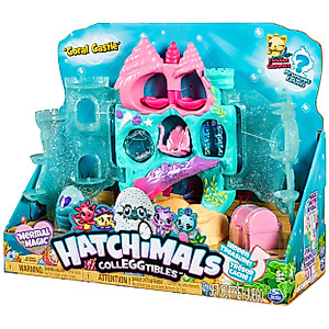 Hatchimals CollEGGtibles, Coral Castle Fold Open Playset with Exclusive Mermal Character (Amazon Exclusive Set), Girl Toys, Girls Gifts for Ages 5 and up