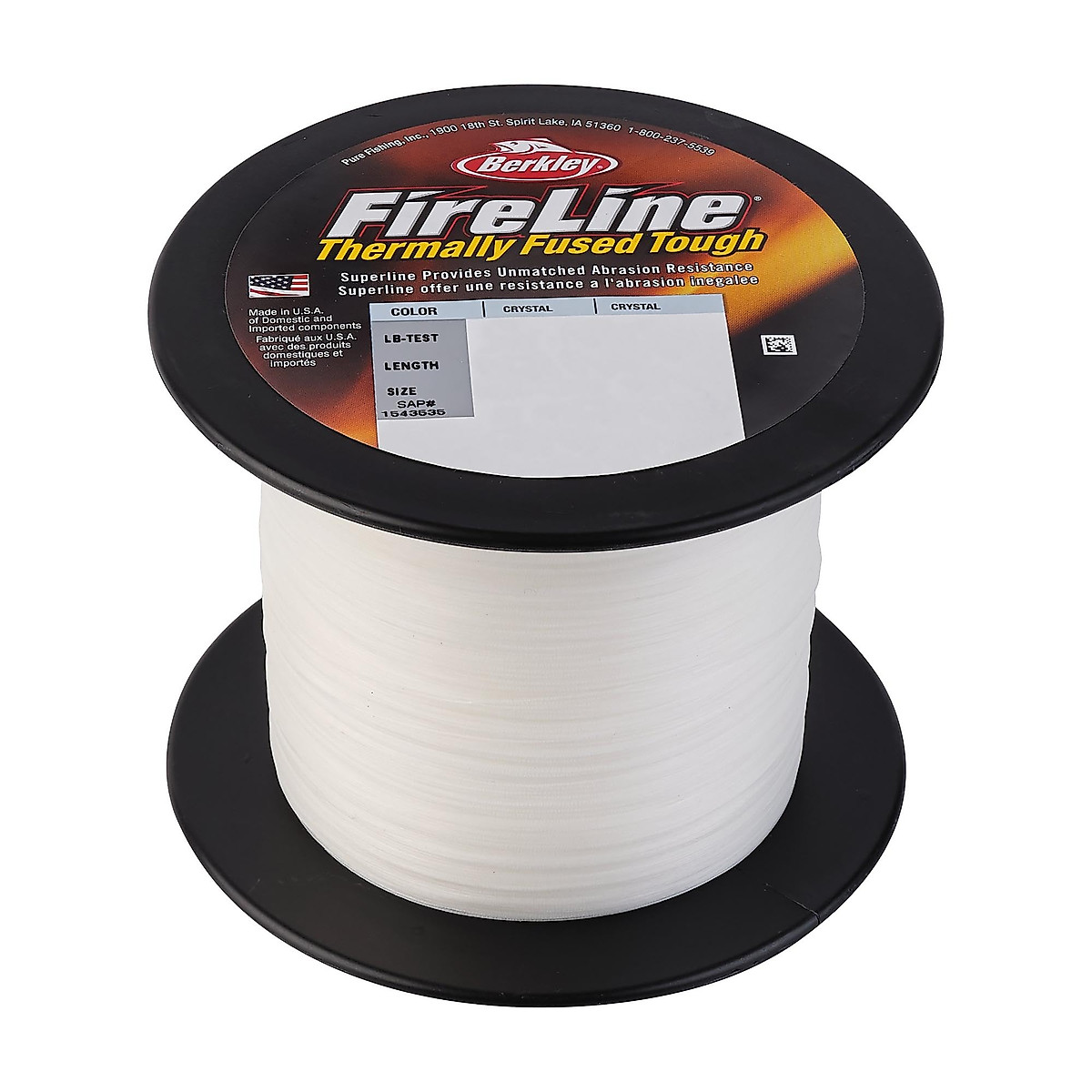 Berkley FireLine® Superline, Flame Green, 8lb | 3.6kg, 1500yd | 1371m Fishing Line, Suitable for Freshwater Environments