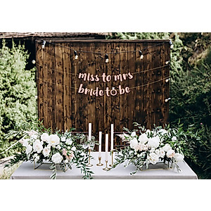 Glitter 2 Pack “Bride to be” and “Miss to Mrs” Bachelorette Party Favors - Bridal Shower Supplies - Wedding Shower Decorations