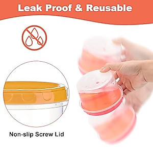 NAICHA Soup Containers with Lids 16 Oz 10 Pack green Soup Storage Containers with Screw Lid Reusable BPA Free Deli Food Storage Containers with Leak Proof for Microwave, Dishwasher, Freezer Safe