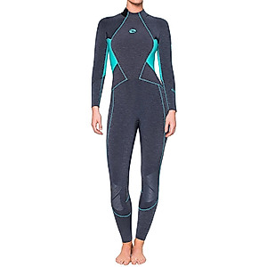 Bare Evoke 3mm Full Wetsuit (Aqua Blue, 02)