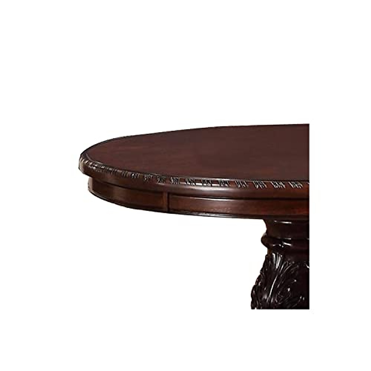 Benzara Traditional Style Round Dining Table, Brown
