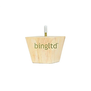 BingLTD - 4" Unfinished Square Tapered Hardwood Sofa Legs - Set of 4 (ST1004-UNF)