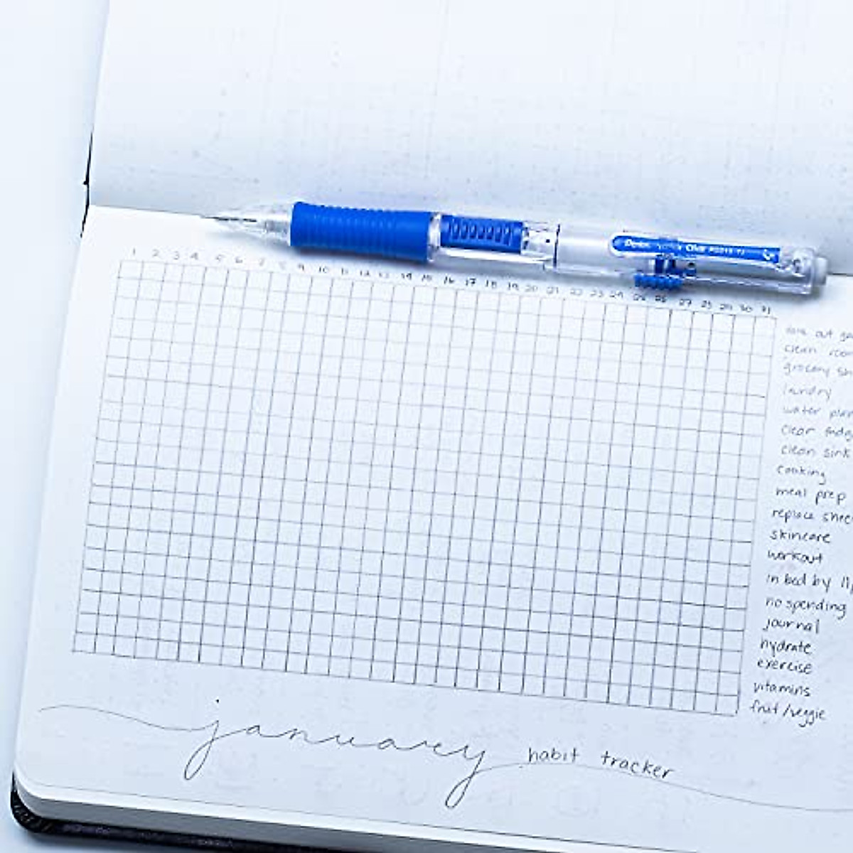 Pentel QUICK CLICK Mechanical Pencil (0.5mm), Blue Barrel, Box of 12 Pencils (PD215C)