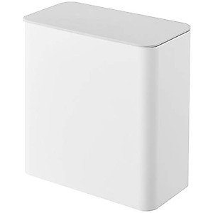 Yamazaki Home Plate Magnetic Detergent Pod Container closet storage and organization systems, One Size, White