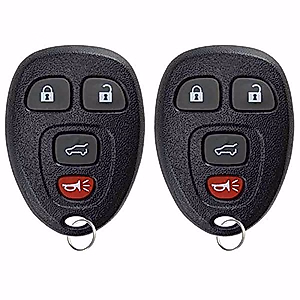 KeylessOption Keyless Entry Remote Control Car Key Fob Replacement for 15913416 (Pack of 2)