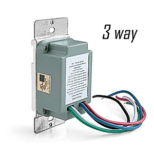 ECOELER 3 Way Motion Sensor Light Switch, Neutral Wire Required, Sensor Switch for Indoor, UL List & FCC Approved Motion Activated Switch, Pack of 1