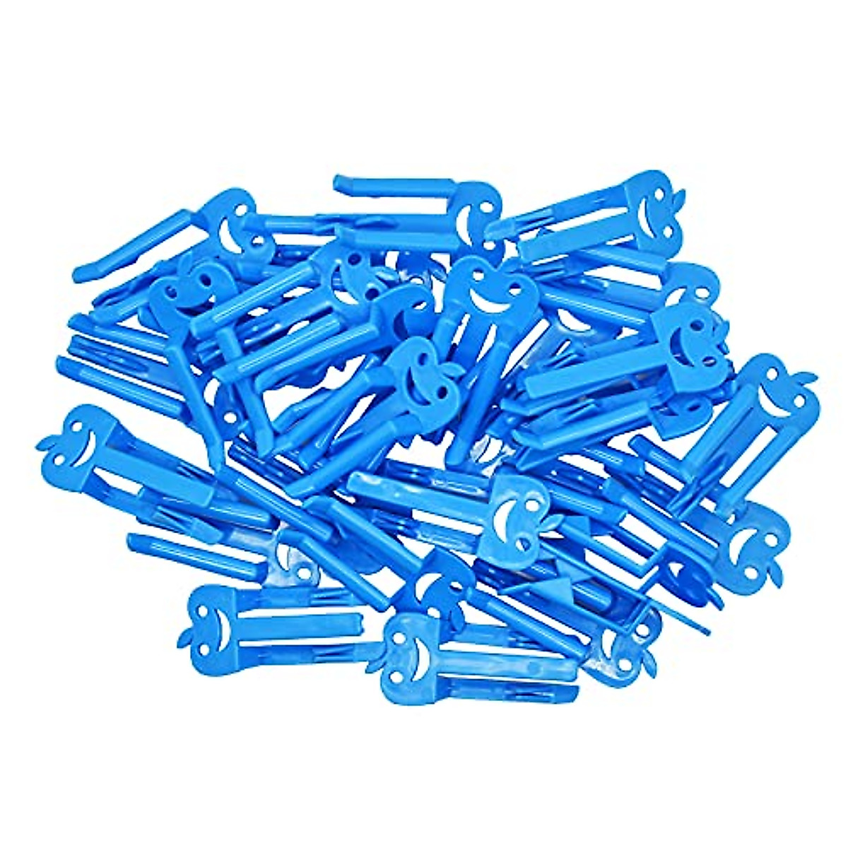 Maydahui 12PCS Garbage Bag Clips Household Blue Plastic Trash Can Clamp Wastebaskets Basket Anti-Slip Fixed Waste Bins Dustbin Junk Bag Edge Holder