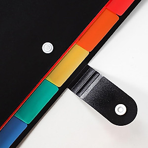 YAMHOHO Expanding Folders Pocket Buckle Accordion File Organizer Plastic Wallet for Cards,Coupons,Receipt,Tax Item, Expandable Portable Folder