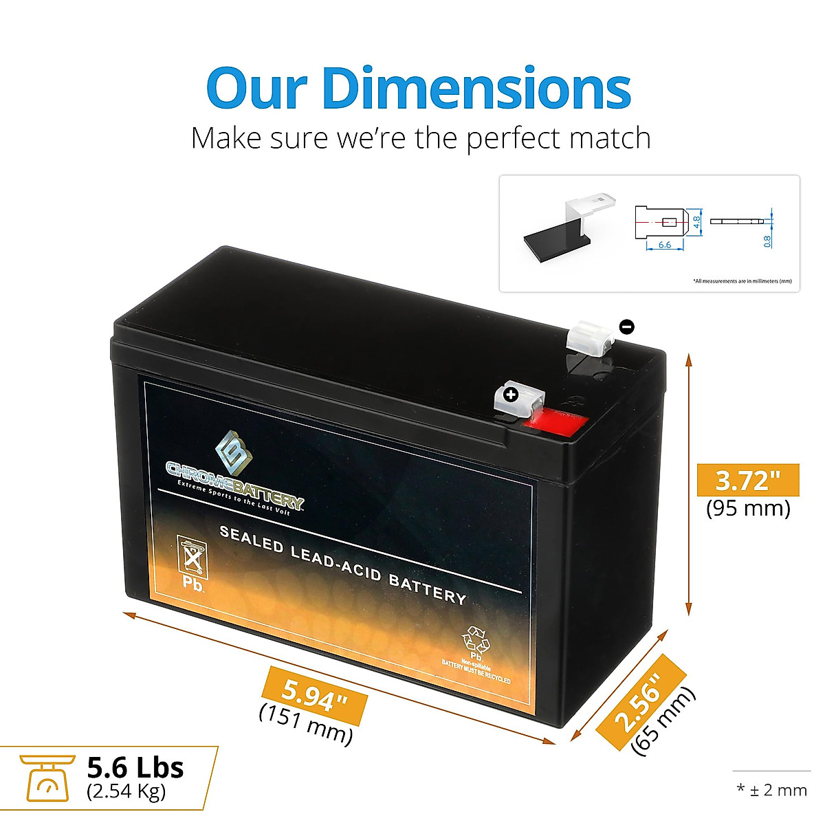 12V 7AH SLA Battery Replaces Streamlight Litebox LED 45630 Flashlight (4 Pack)