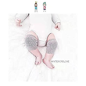 Baby Crawling Knee Pads Toddler Leg Warmer Safety Protective Cover Toddlers Learn to Socks Children Short Kneepads(5 Pairs)