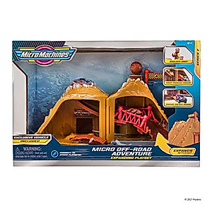 Micro Machines Micro Off-Road Adventure Expandable Playset - Features 1 Exclusive Mini-Vehicle - Collectible Themed Toy Cars – Tiny Vehicles, Huge World – Collect Them All