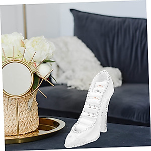 GARVALON Shoe Jewelry Display Shoe Ring Tray Jewelry Storage Box Jewelry Organizer Case Earrings Stand Resin Ring Holder High Heel Ring Display Case Shoe, Jewelry Displays Stand