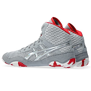 ASICS Women's MATBLAZER Wrestling Shoes, 11, Piedmont Grey/Classic RED