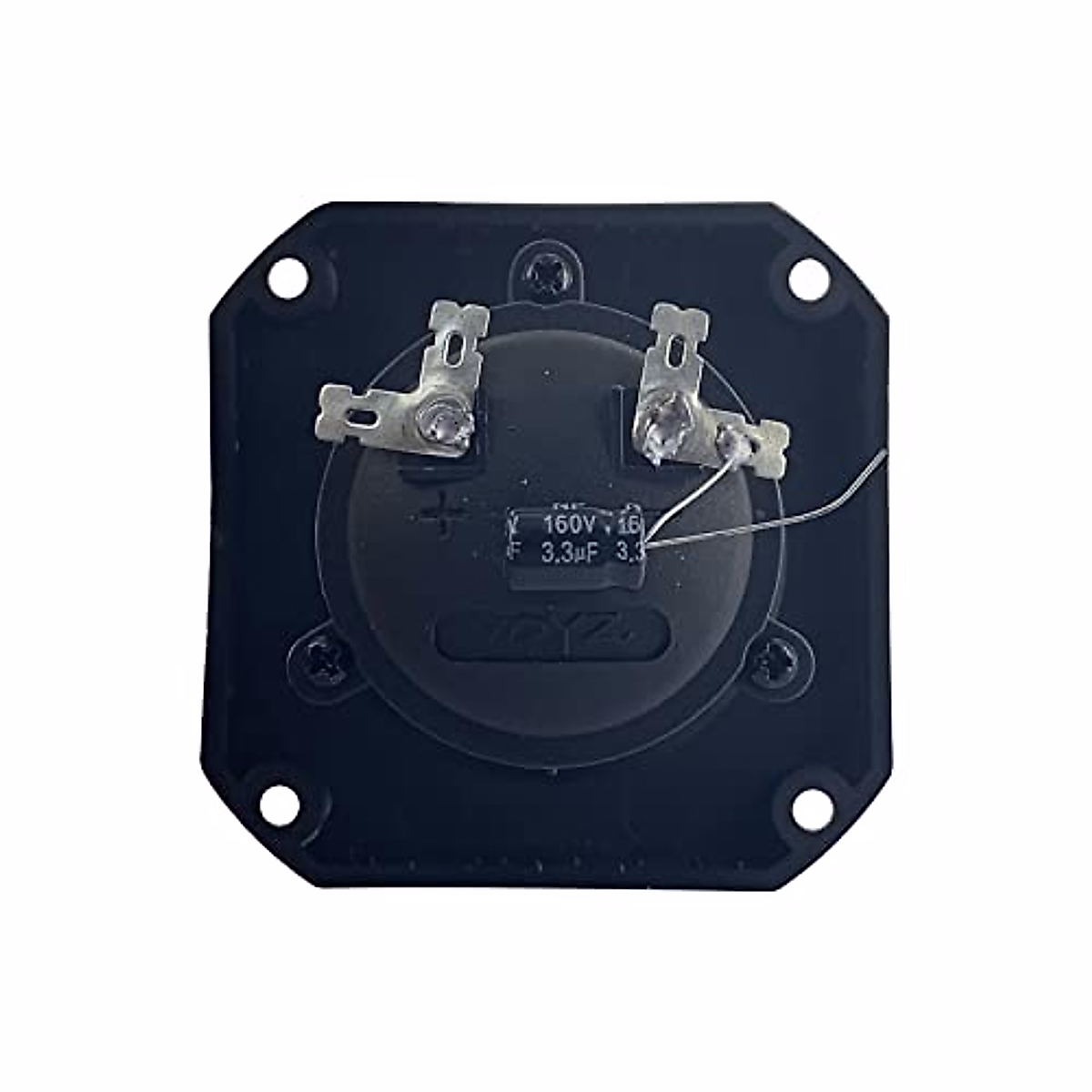 VOYZ 400 Watt 3.5” Piezo Super Horn Tweeters Aluminum Diaphragm 4-8 ohms - Black Housing with Capacitor 1 Pair (2pcs) (PET-1943)