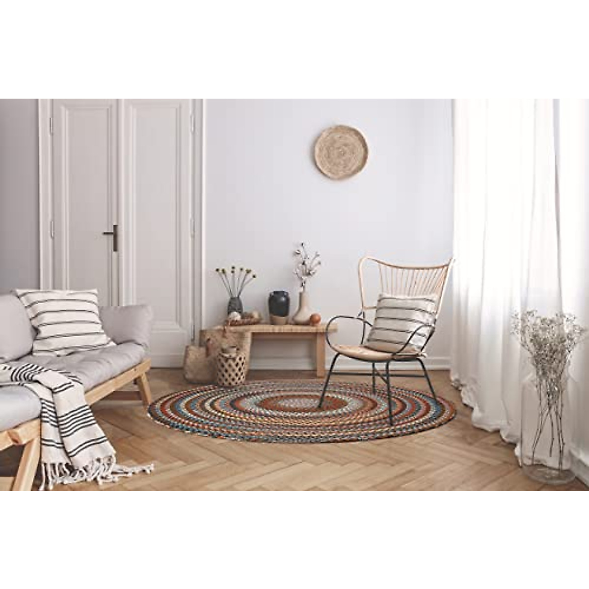 RRI Home Decor Ashley Area Rug, 6 Foot, Greengrass