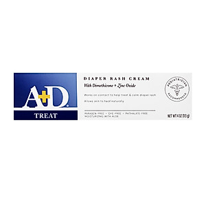 A+D Diaper Rash Cream, Dimethicone Zinc Oxide Cream, 4 oz (113 g) (Pack of 1) Size: Pack of 1, Model:, Baby & Child Shop