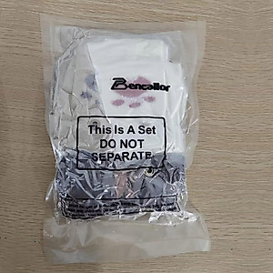 Bencailor 3 Pairs Winter Fingerless Gloves Warm Convertible Mittens Flap Cover Cat Paw Gloves for Women Cold Weather Cosplay (Dark Gray, White, Light Khaki)