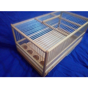 for Quail, Rodent, Small Animal/Wooden Quail Cage, Plexiglas, Slide Out Tray