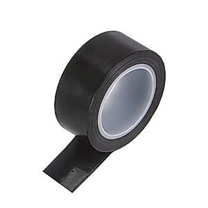 HARFINGTON Fabric PTFE Tape Roll, 1" x 33 ft High Temperature PTFE Adhesive Tape 0.13mm Thickness for Vacuum Sealer Machine Hand Impulse Sealers, Black