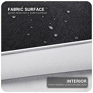 MicaYoung 15.6-16 Inch Laptop Sleeve Shoulder Bag Waterproof Notebook Chromebook Computer Carrying Case Compatible with 15.6 inch Acer Asus Dell HP Thinkpad, Black