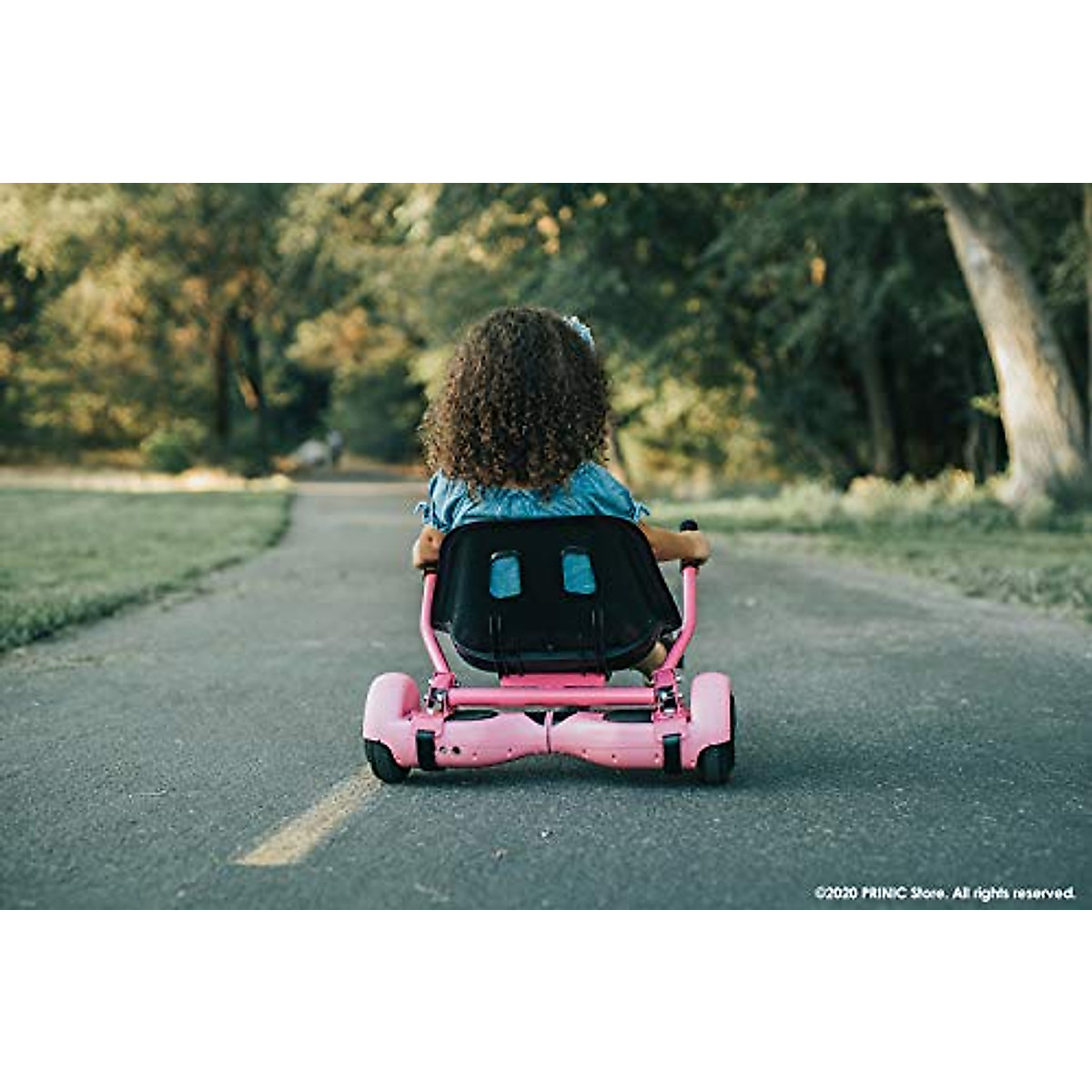 Hoverboard Seat Attachment Go Kart Accessories Conversion Kit, Transforming Self Balancing Scooter into Go-Kart, Adjustable Frame, Fits Kids to Adults, Compatible for 6.5'' 8'' 10'', Blue
