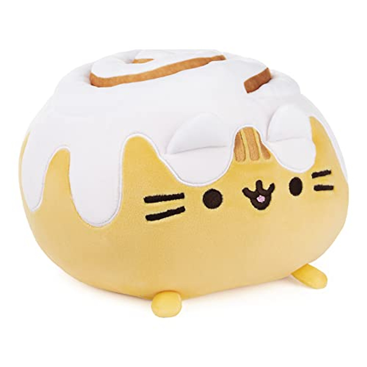 GUND Pusheen Catfé Cinnamon Roll Pusheen Plush Squisheen Cat Stuffed Animal, 12”