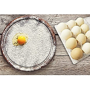 Egg Cartons 50 Packs, Clear Eco-friendly Plastic Blank Egg Cartons, Holds up to 12 Eggs Securely, Perfect for Family Pasture Farm Markets Display - Medium