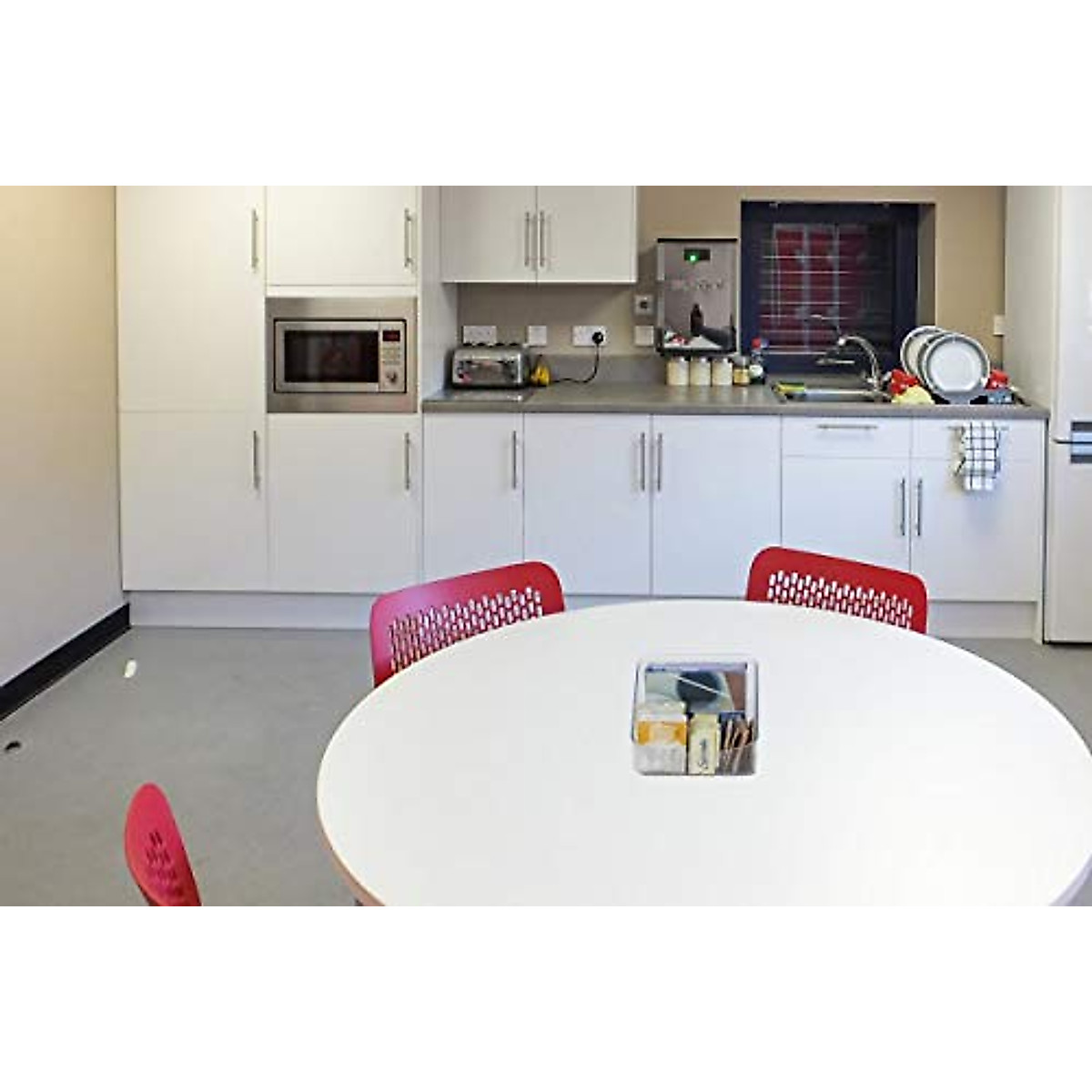 Mind Reader CADMINI-CLR Multi-Purpose Mini Acrylic Coffee & Tea Condiment Storage Organizer, for Vanity, Bathroom, Office and Much More, Clear