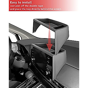 Ecarzo Center Console Dash Storage Tray for 2021 2022 2023 Toyota Sienna Dashboard Organizer Insert Sunglass Holder Container Accessories