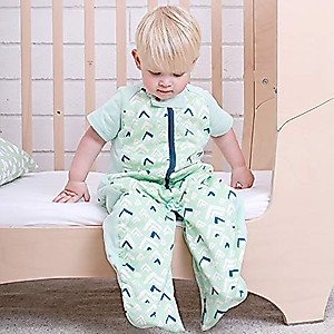 ergoPouch 1.0 TOG Sleep Suit Bag. 100% Organic Cotton with Short Cotton Sleeves