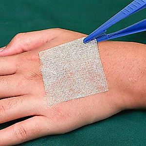 AccEncyc 30 Pcs DisposableTweezers Bulk Pack Blue 5 Inch Plastic Tweezers for Home, School and Lab