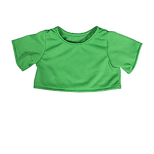 Green T-Shirt Outfit Teddy Bear Clothes Fits Most 14"-18" Build-a-Bear and Make Your Own Stuffed Animals