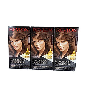 Revlon Colorsilk Permanent Color, Medium Golden Brown 43G 1 ct (Pack of 3)