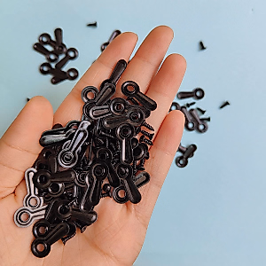 100 Pieces Metal Picture Frames Turn Button Fasteners with 100 Pieces Screws, Picture Frame Hardware Backing Clips Picture Turn Button Frame Picture Turn Button Fasteners Set