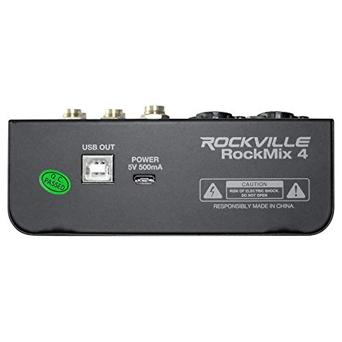 Rockville RockMix 4 Channel Mic/Instrument Pro Recording Mixer+USB Interface/EQ