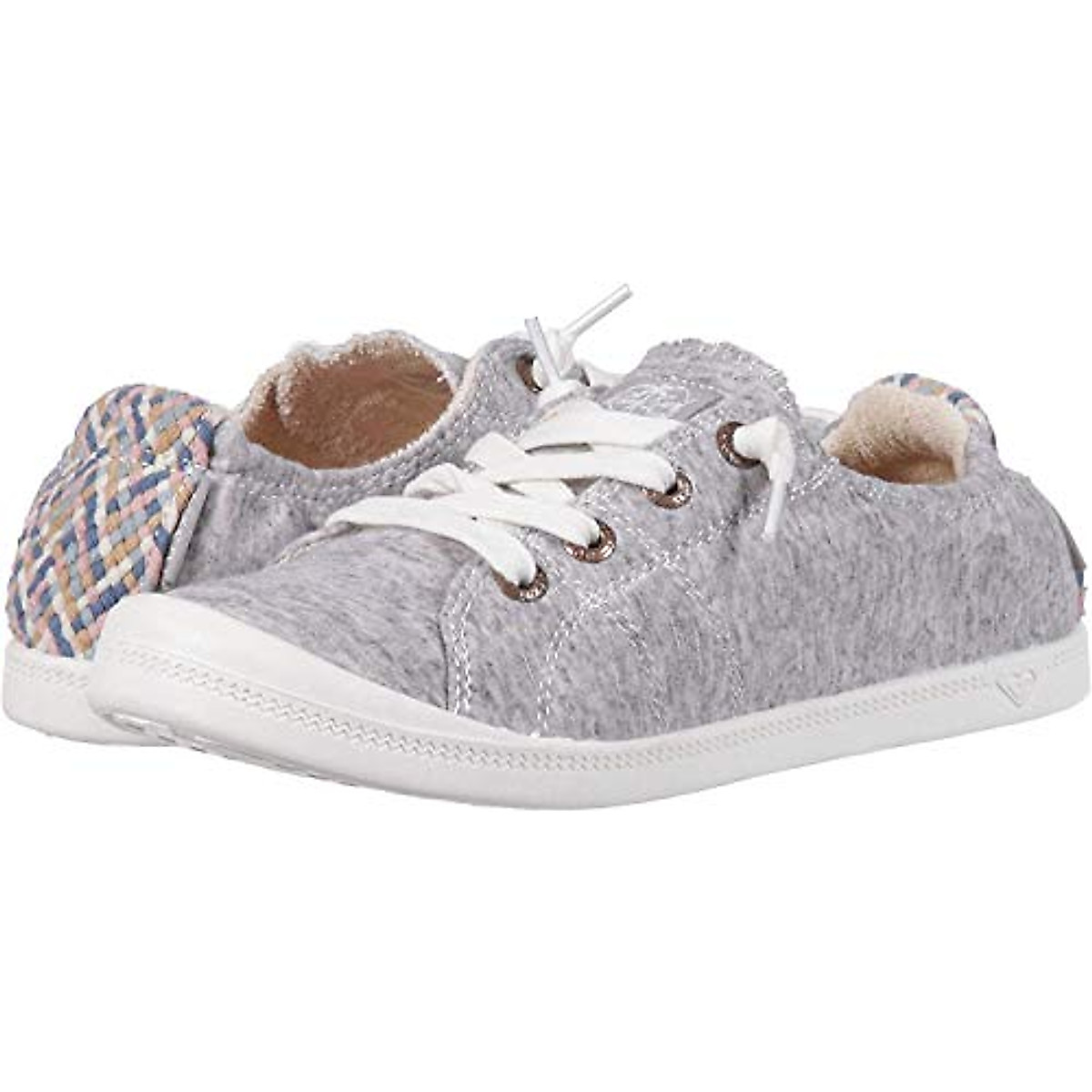 Roxy womens Rory Slip on Shoe Sneaker, Heather Grey, 9 US