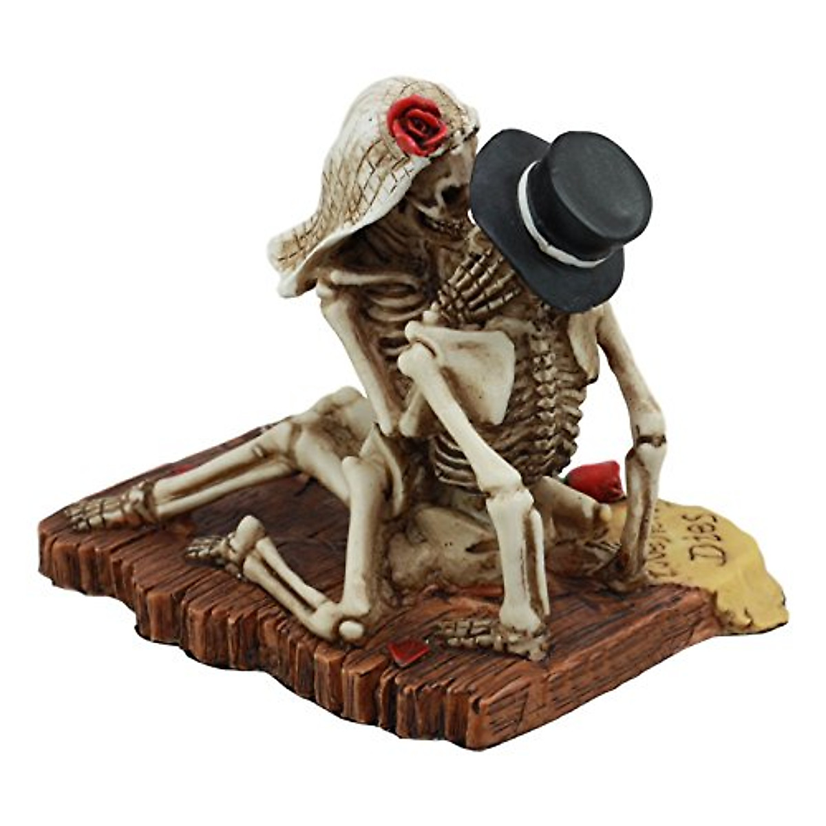 Gifts & Decors Wedding Skulls Love Never Dies Stranded CAST Away Skeletons Figurine