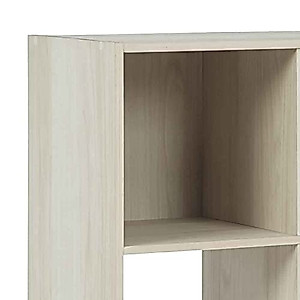 Benjara 9 Cube Wooden Organizer with Grain Details, Brown